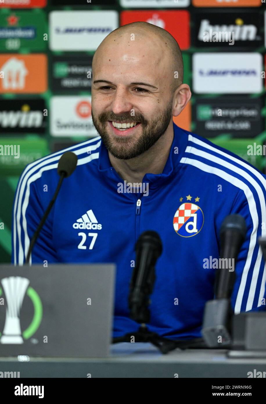 Solun, Hrvatska. 13th Mar, 2024. Player of GNK Dinamo Zagreb Josip ...