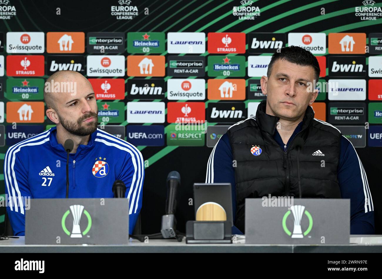 Solun, Hrvatska. 13th Mar, 2024. Player of GNK Dinamo Josip Misic and ...