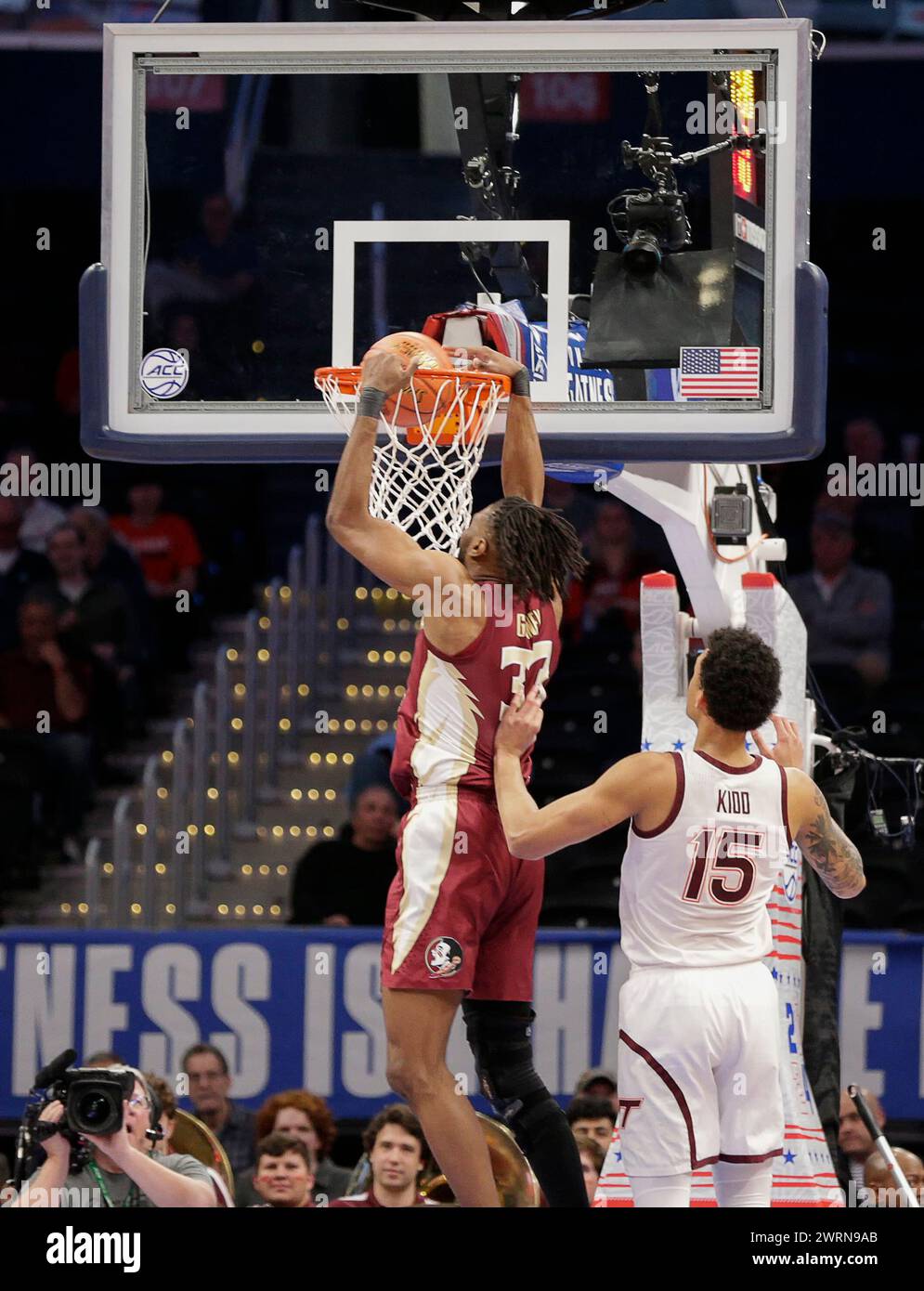 March 13, 2024: Florida State Seminoles Forward (33) Jaylan Gainey ...
