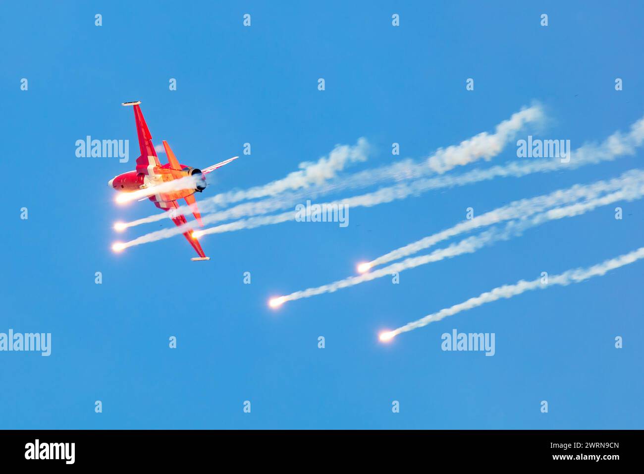 Radom, Poland - August 27, 2023: Swiss Air Force F-5E Tiger fighter jet ...