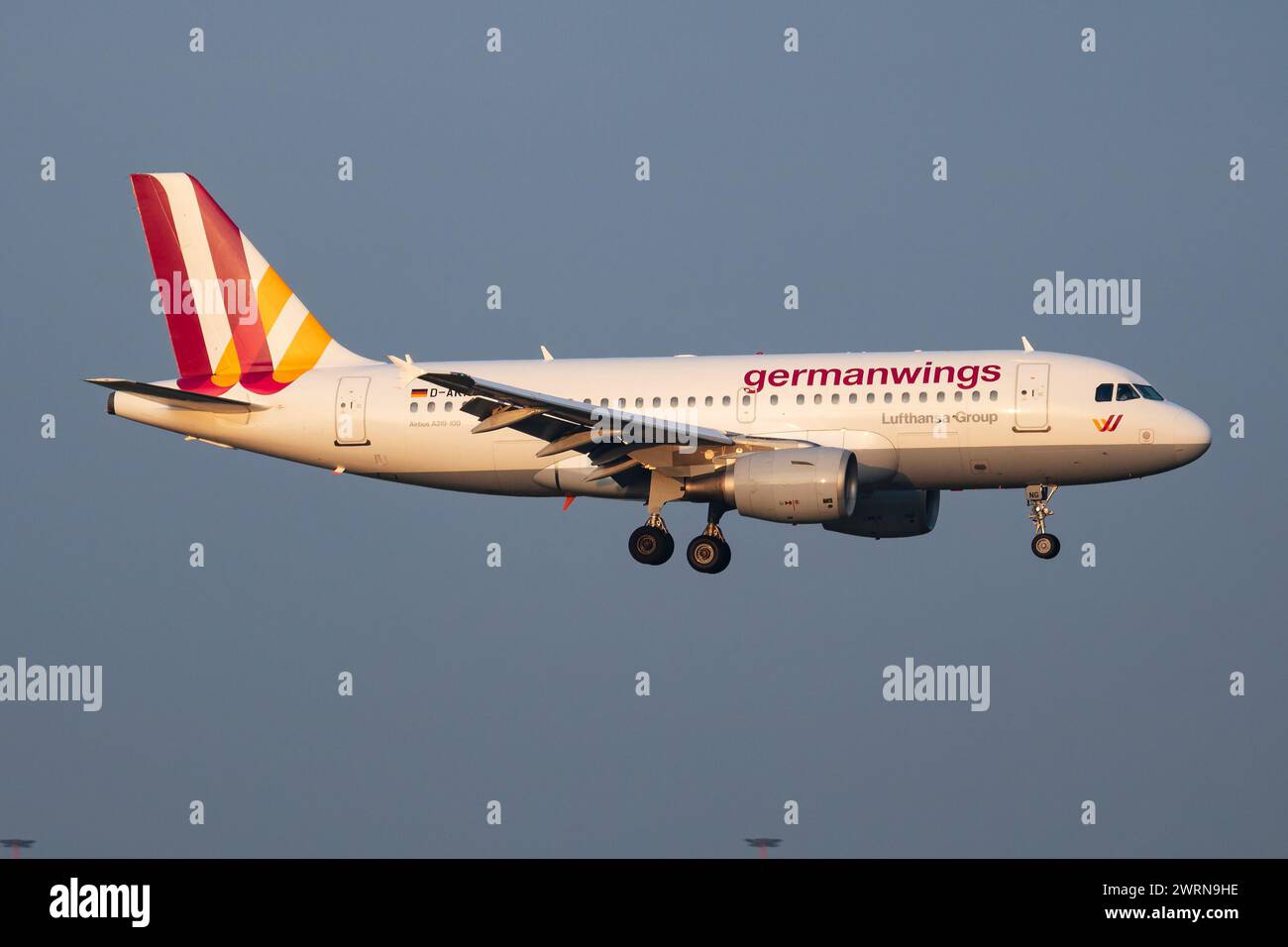 Milan, Italy - April 7, 2017: Germanwings passenger plane at airport ...