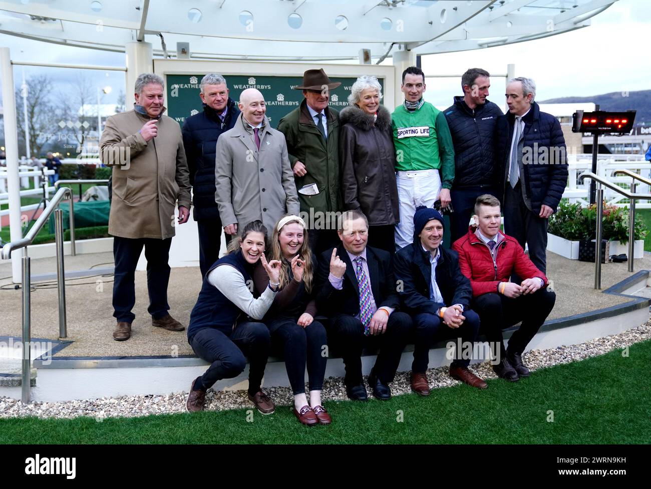 Trainer Willie Mullins, wife Jackie Mullins, jockey Patrick Mullins ...