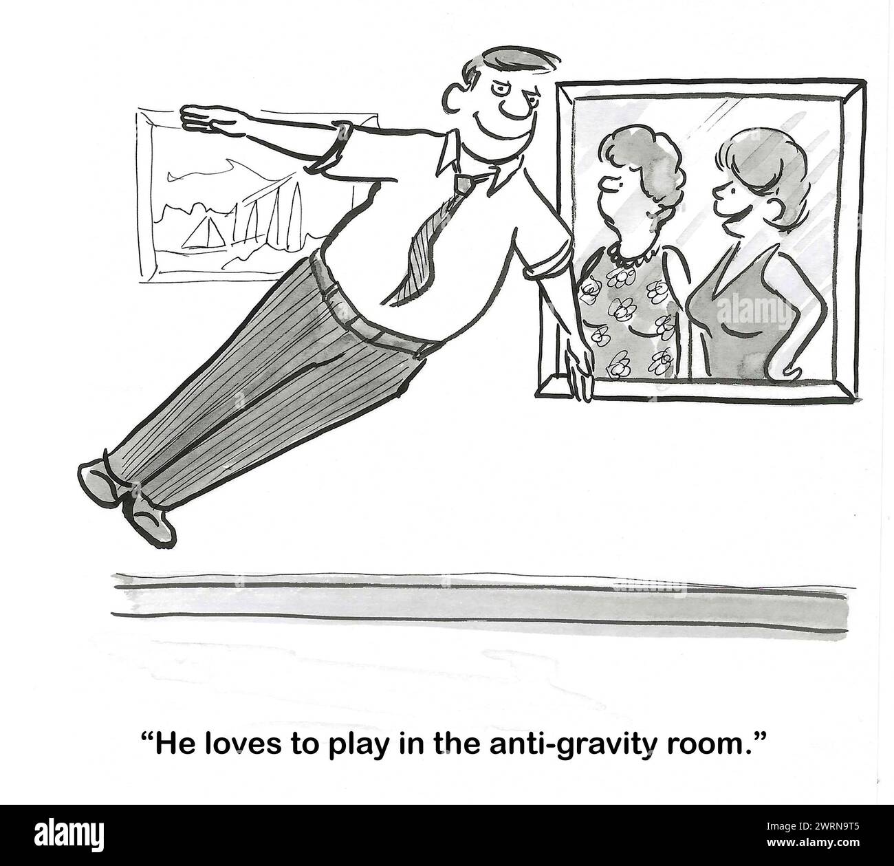Anti gravity cartoon hi-res stock photography and images - Alamy