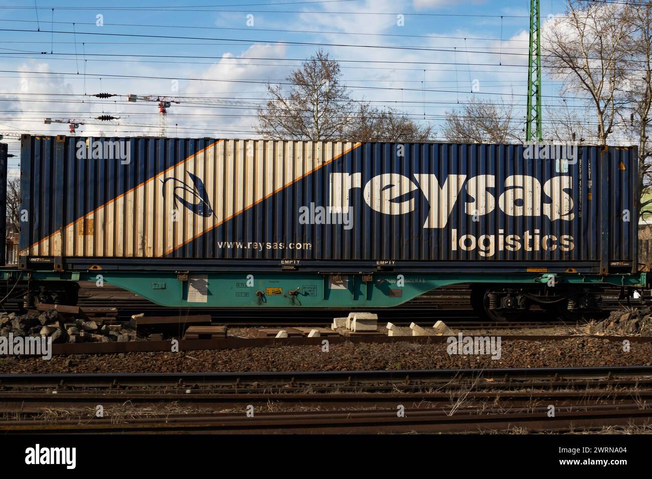 Budapest, Hungary - February 28, 2021: Reysas logistics. Container ...