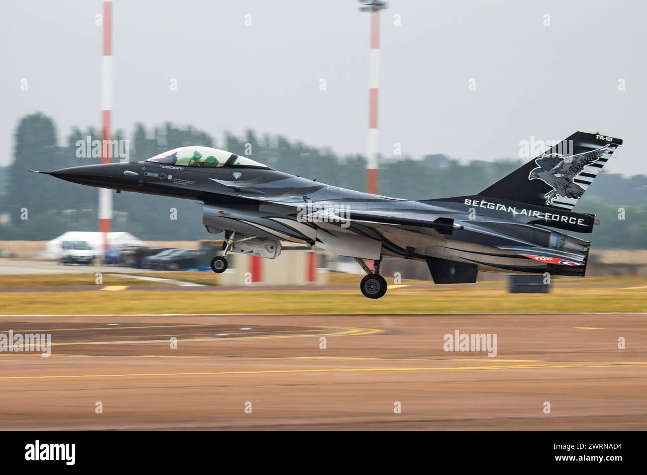 FAIRFORD / UNITED KINGDOM - JULY 12, 2018: Belgian Air Force special ...