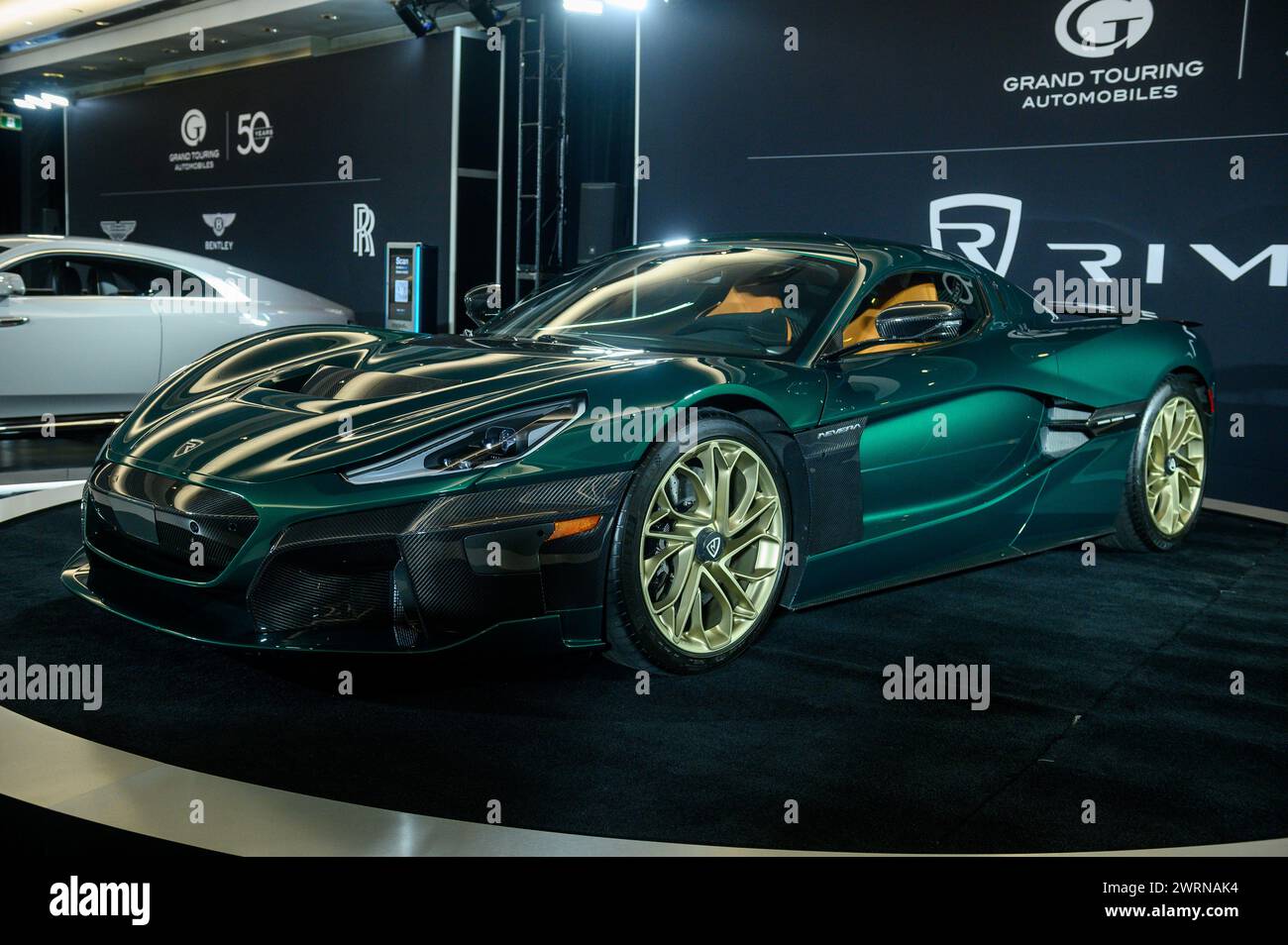 Toronto, ON, Canada - February 16, 2024: Rimac Nevera presented at the ...