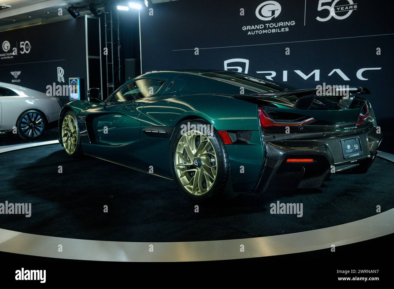 Toronto, ON, Canada - February 16, 2024: Rimac Nevera presented at the ...