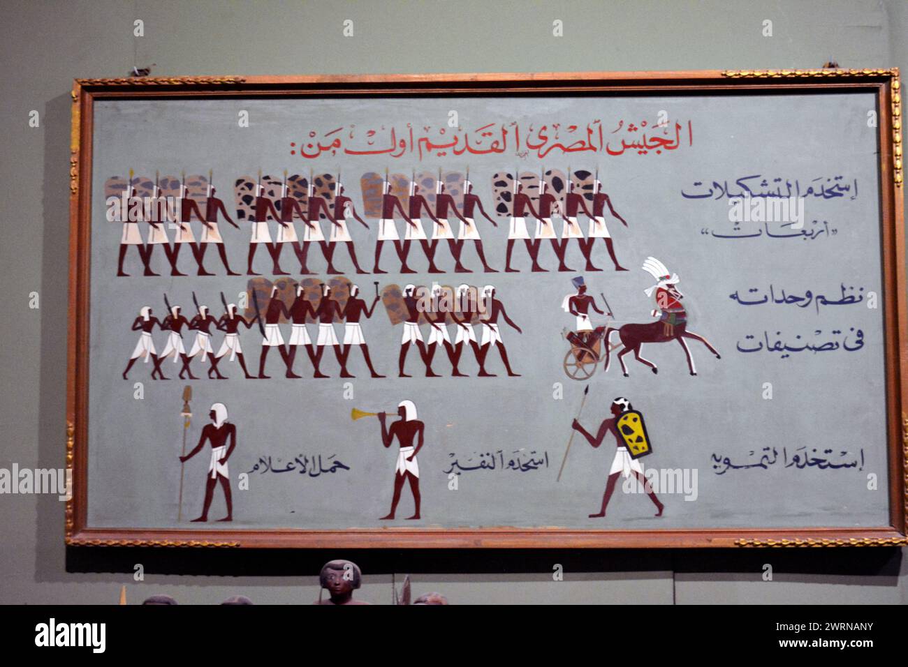 Cairo, Egypt, January 7 2023: The Ancient Egyptian military army of the ...