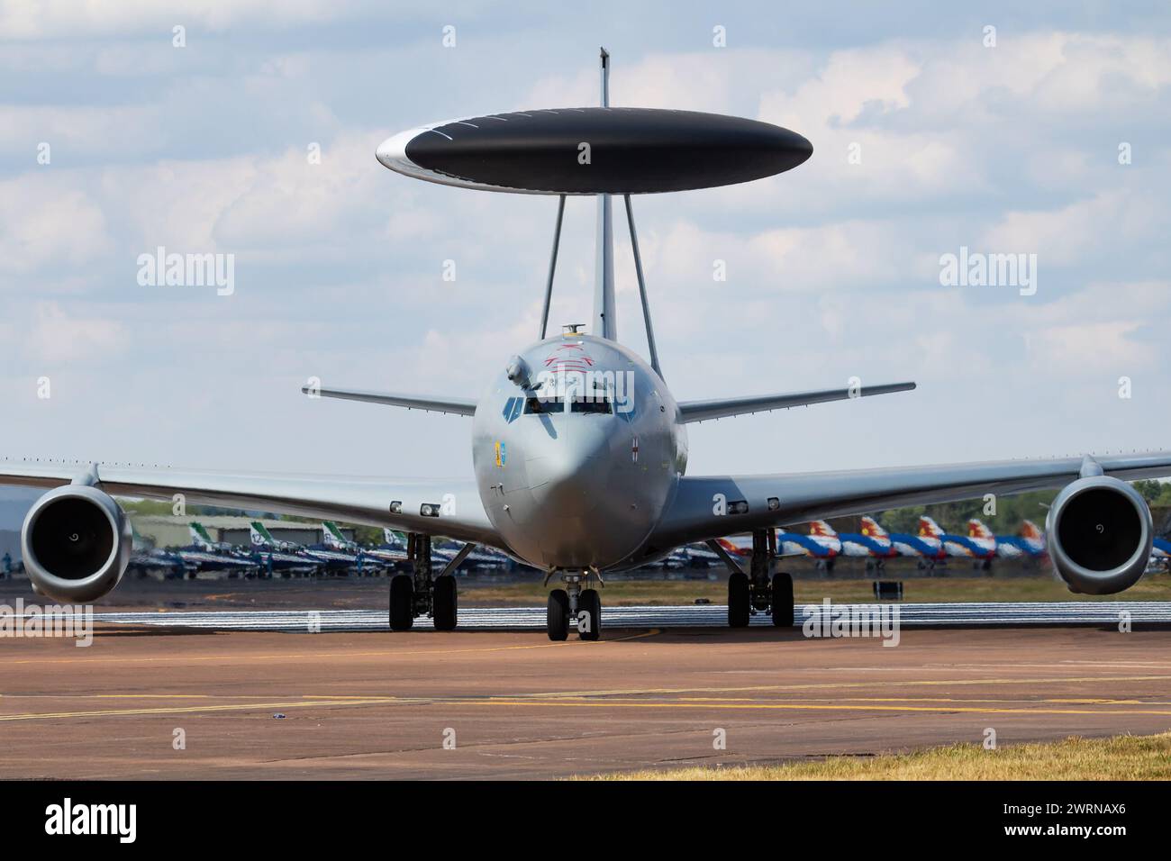 FAIRFORD / UNITED KINGDOM - JULY 12, 2018: Royal Air Force Boeing E-3D ...