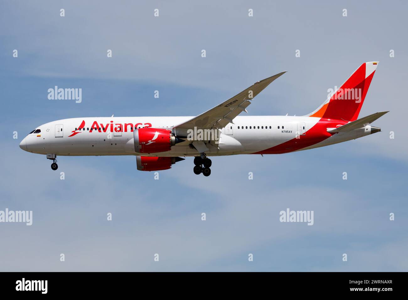 Madrid, Spain - May 4, 2016: Avianca passenger plane at airport ...