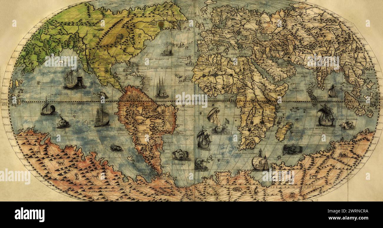 Ortelius map britain hi-res stock photography and images - Alamy