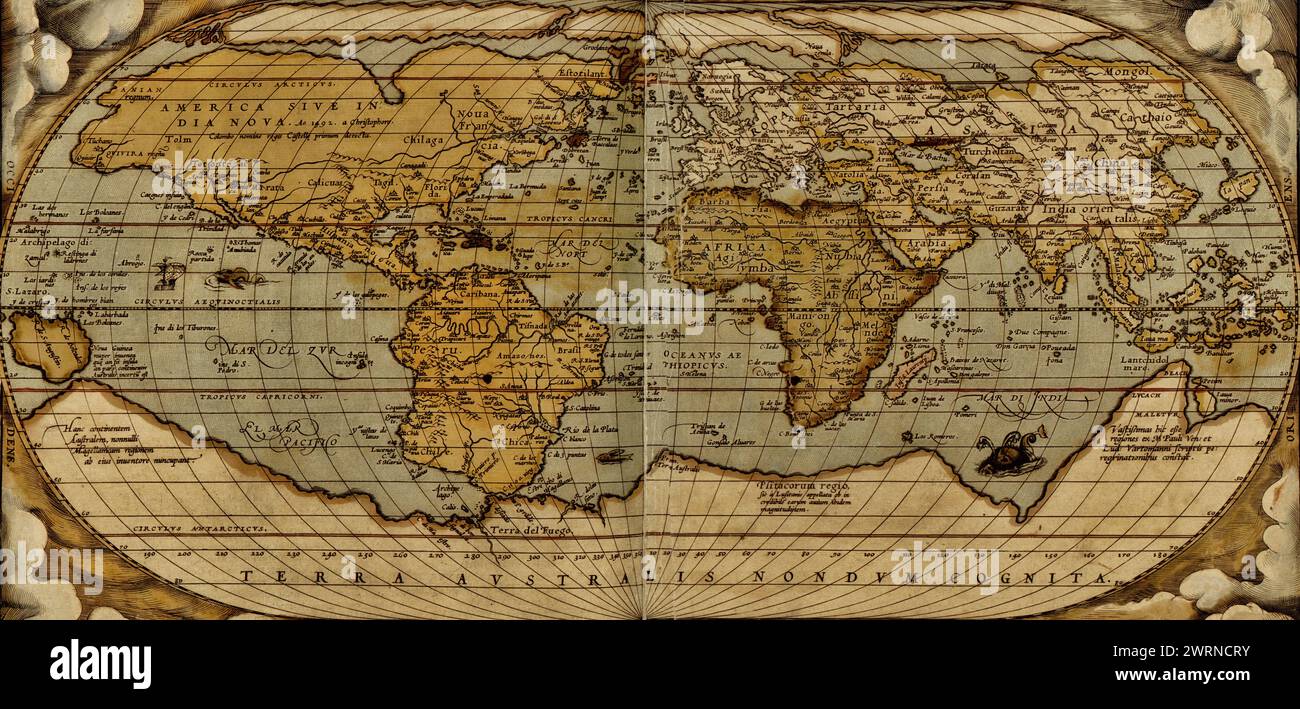 Ortelius map britain hi-res stock photography and images - Alamy