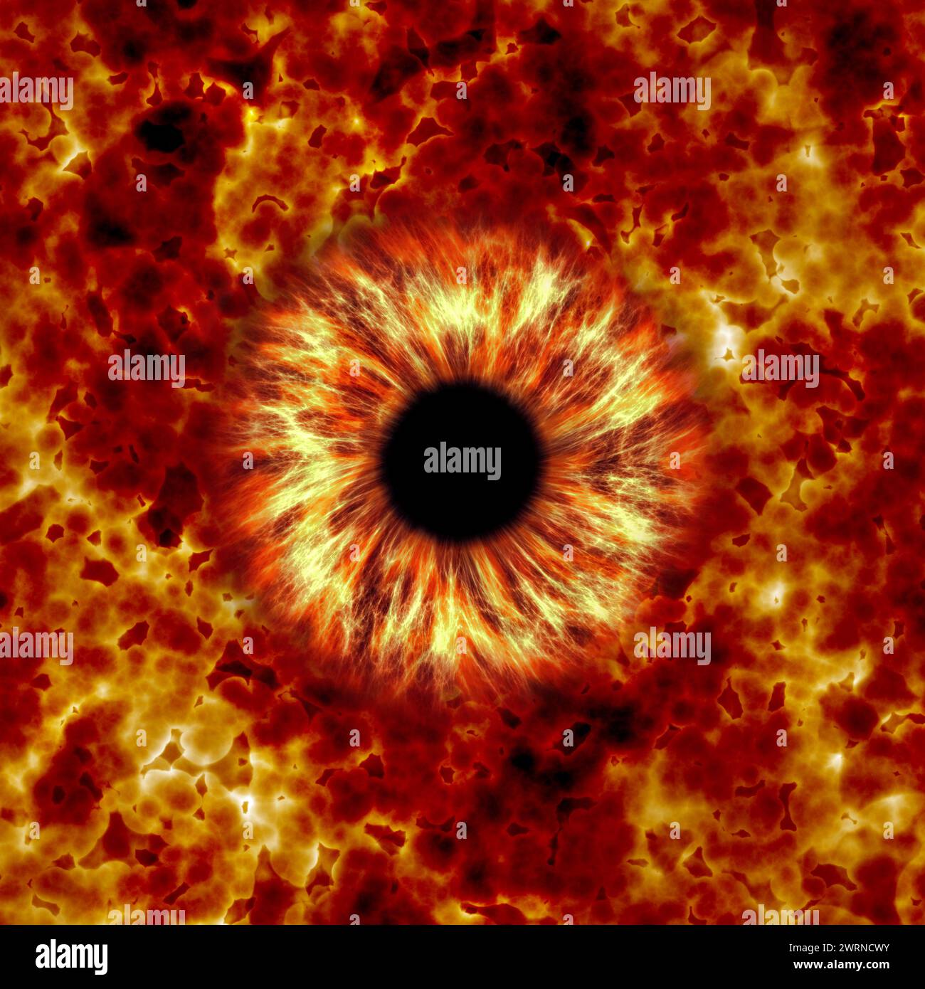 Illustration of an abstract evil eye Stock Photo - Alamy