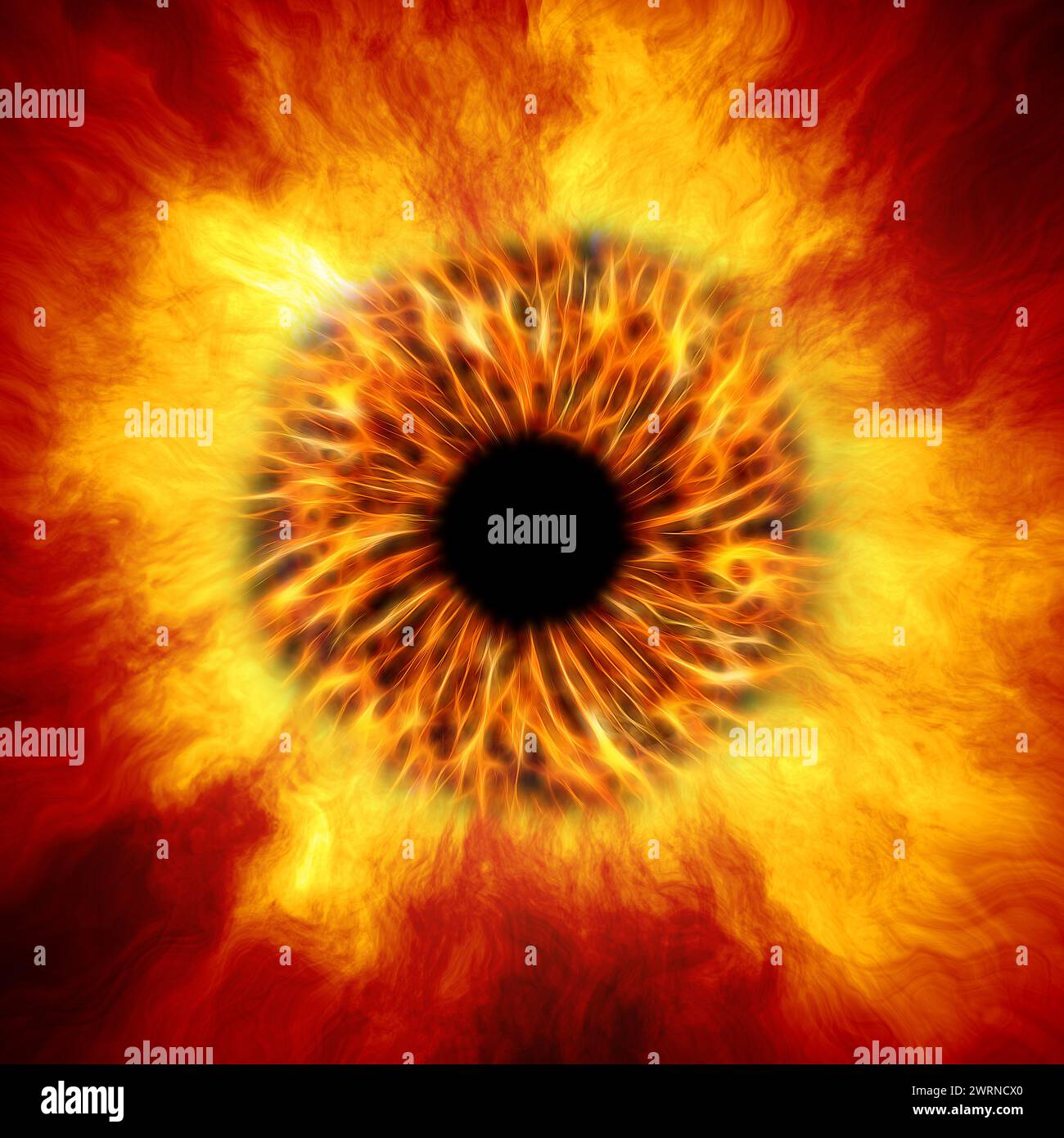 Illustration of an abstract evil eye Stock Photo - Alamy
