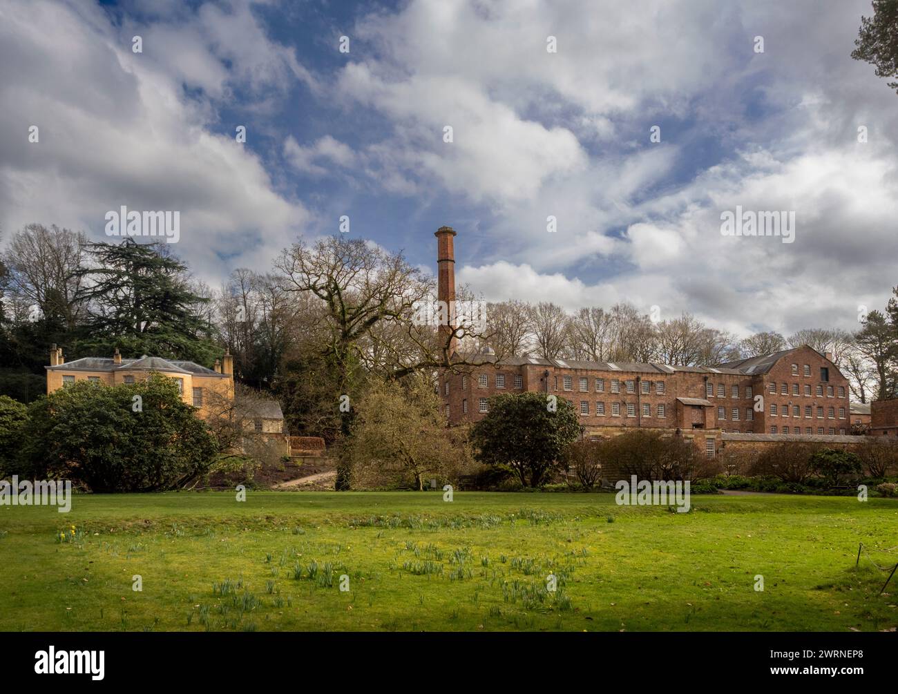 Quarry Bank Mill and Quarry Bank House, Styal. Wilmslow, Cheshire. UK ...
