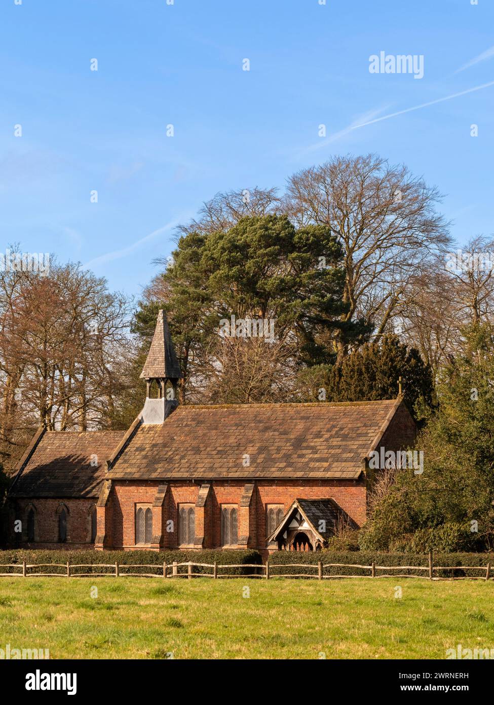 Norcliffe Chapel in the village of Styal, Cheshire, England Stock Photo ...