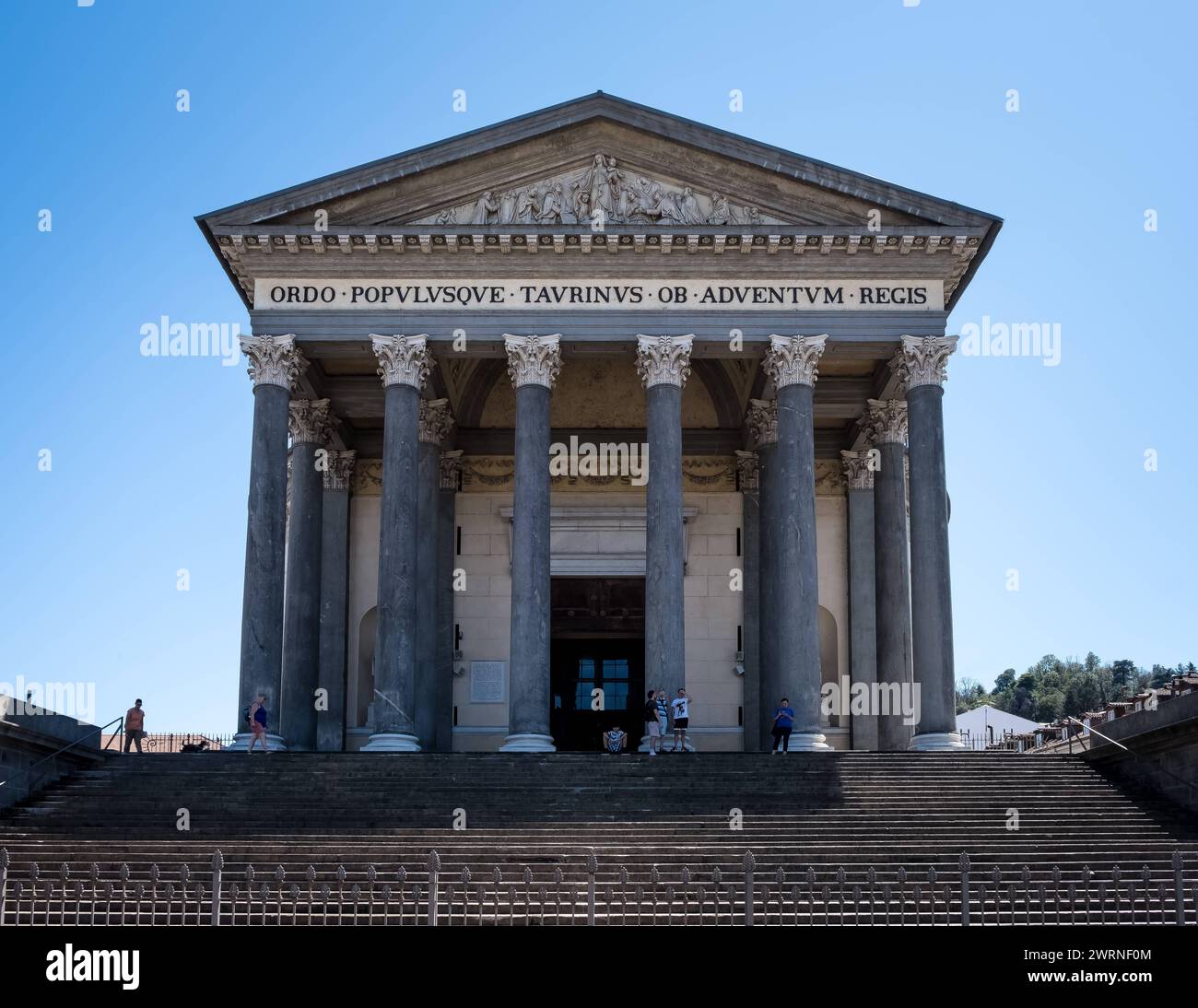 View of the Neoclassic-style Church of the Gran Madre di Dio Great ...