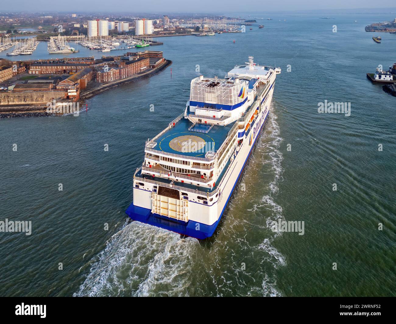 Pont-Aven is a cross-Channel ferry operated by Brittany Ferries on ...