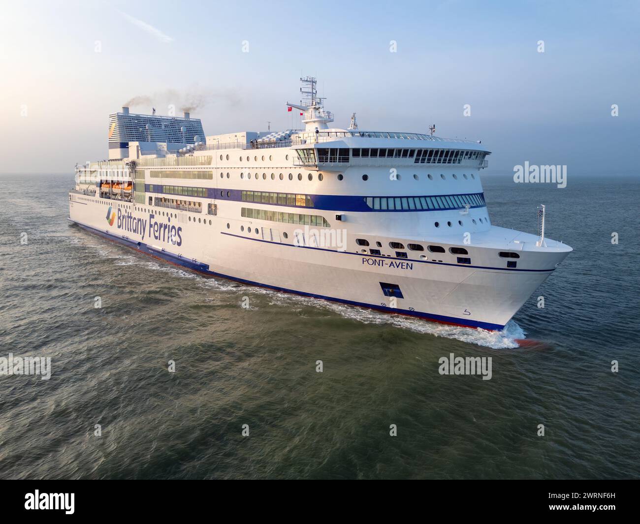 Pont-Aven is a cross-Channel ferry operated by Brittany Ferries on ...