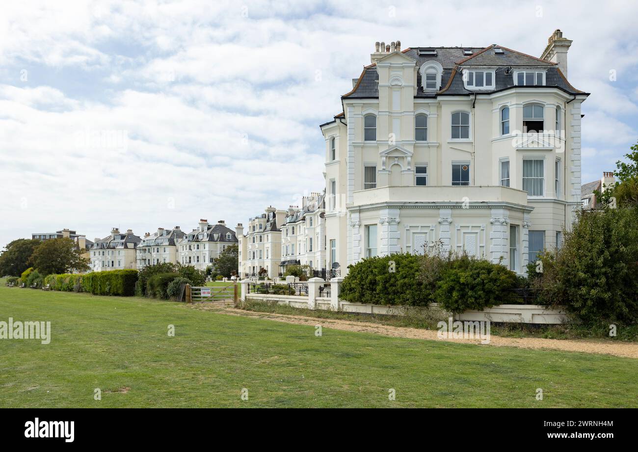 Folkestone, Kent ,uk August 1, 2023 Large Regency Building, holiday ...