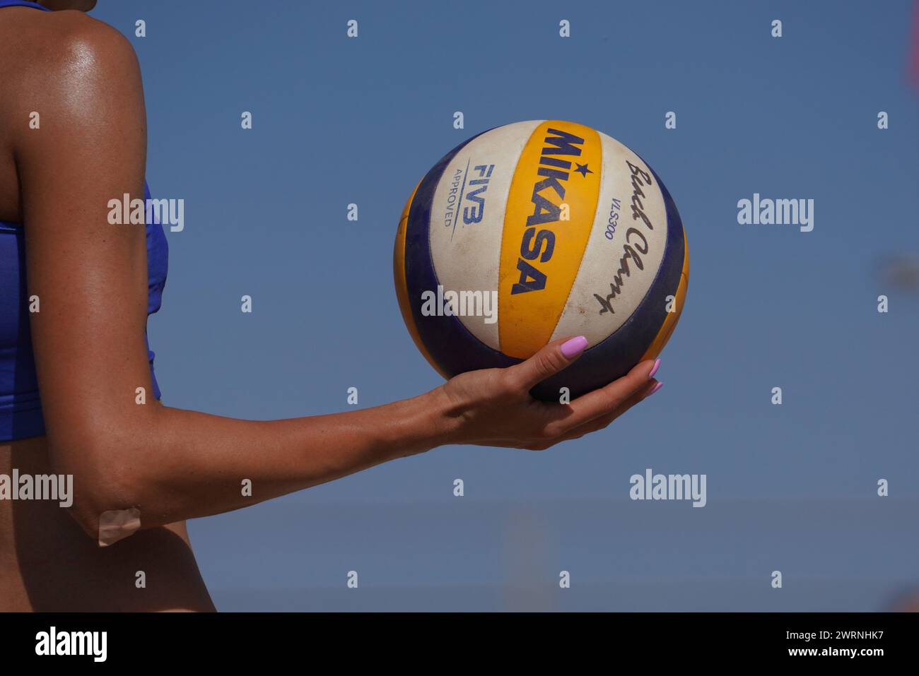 BALIKESIR, TURKIYE - JUNE 25, 2023: Mikasa VLS300 ball in Pro Beach ...