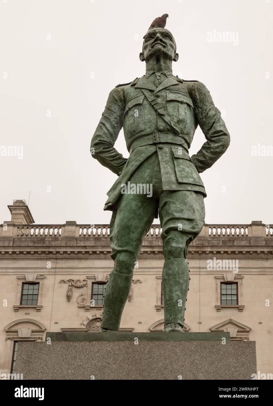 London, UK - Dec 25, 2023 - Statue of Field Marshal Jan Christian Smuts ...