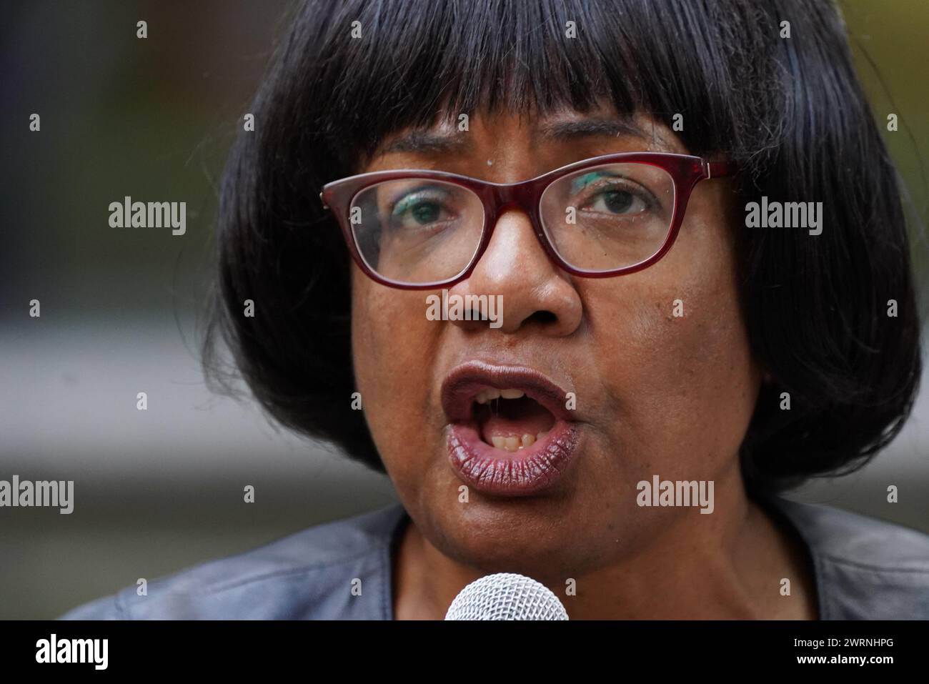File photo dated 23/08/21 of Diane Abbott speaking at a protest by ...
