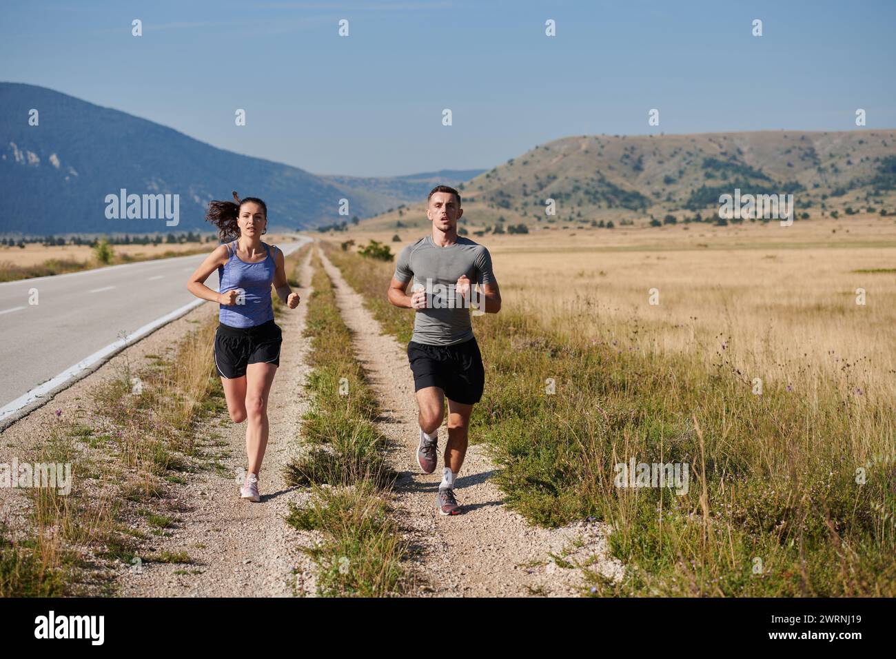 Energized by the beauty of nature, a couple powers through their ...