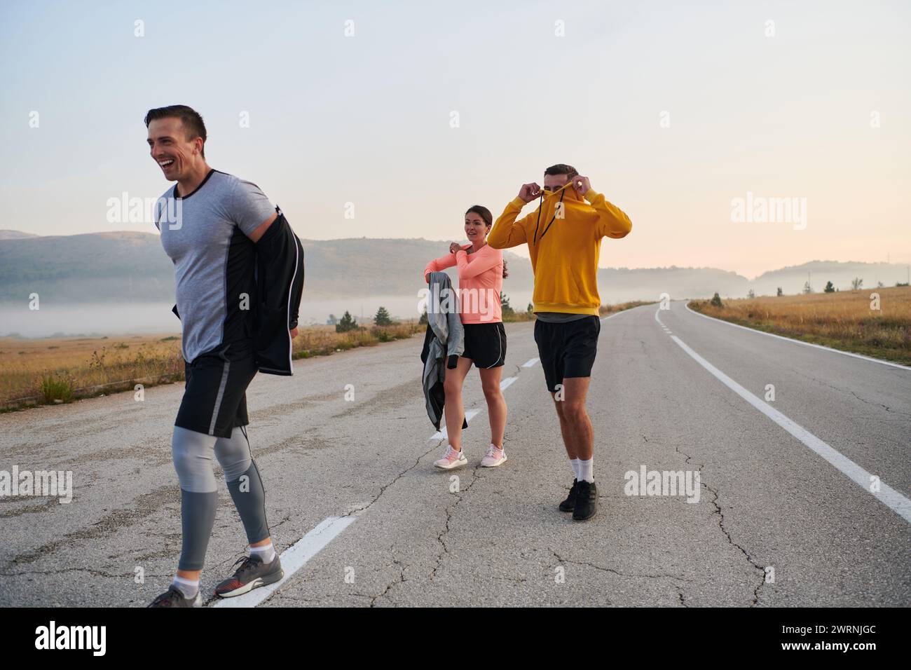 Prep for a run hi-res stock photography and images - Alamy