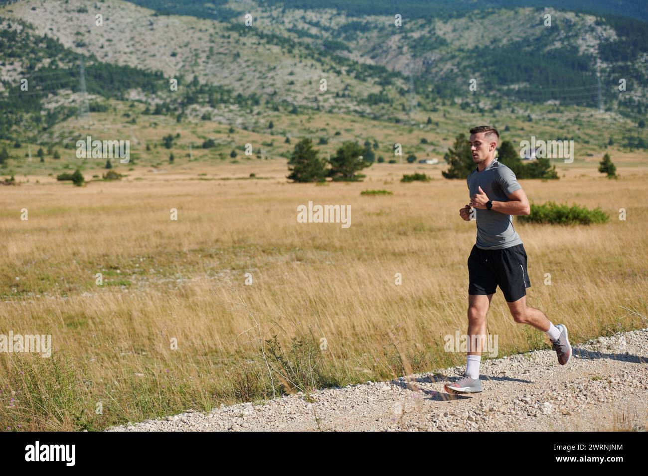 A dedicated marathon runner pushes himself to the limit in training ...