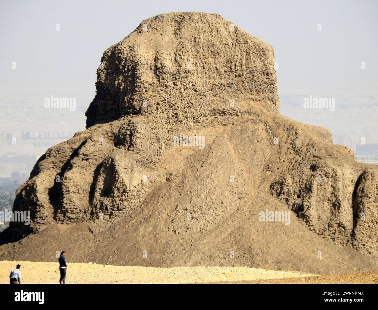 Giza, Egypt, January 26 2023: Pyramid of Amenemhat III, The black ...