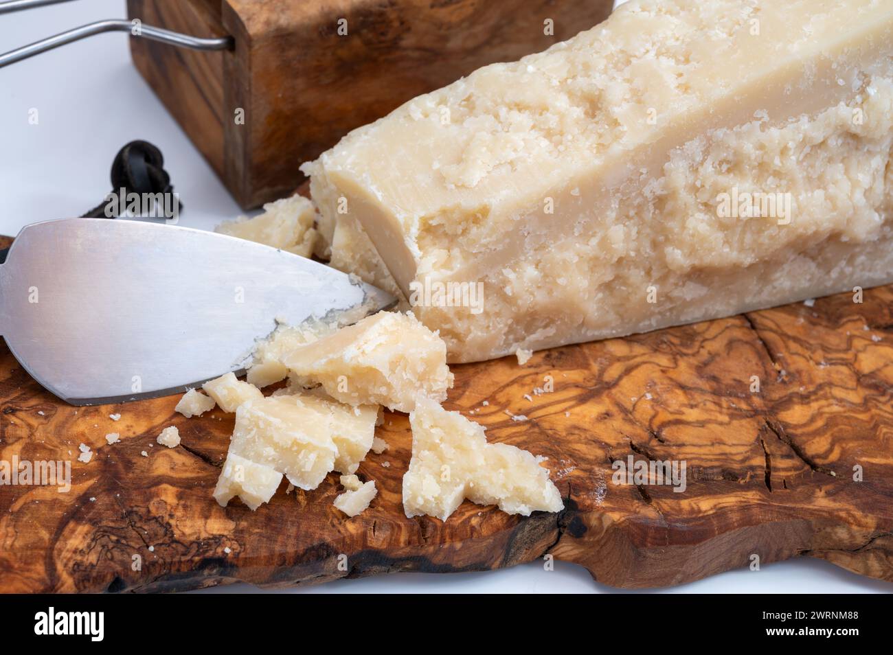Traditional italian food - 24 months aged in caves Italian parmesan ...