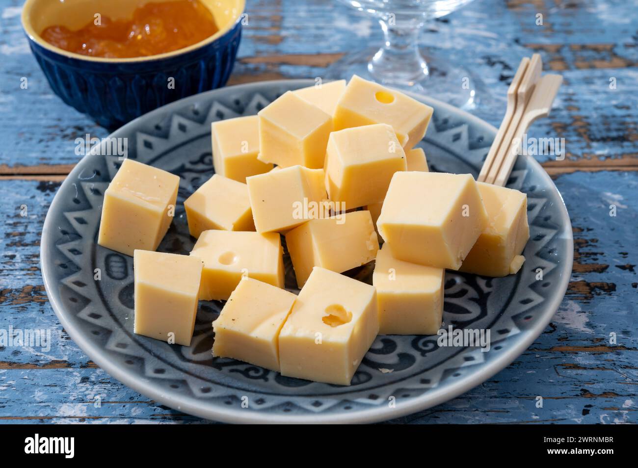 Cheese collection, Dutch ripe hard chees made from cow milk in the ...