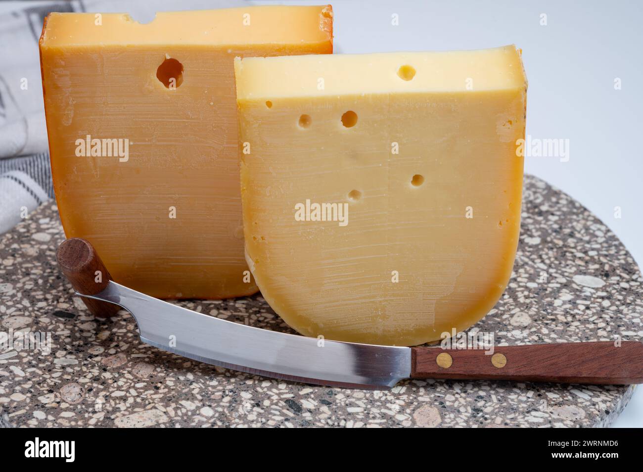 Cheese collection, Dutch ripe hard cheeses made from cow milk in the ...