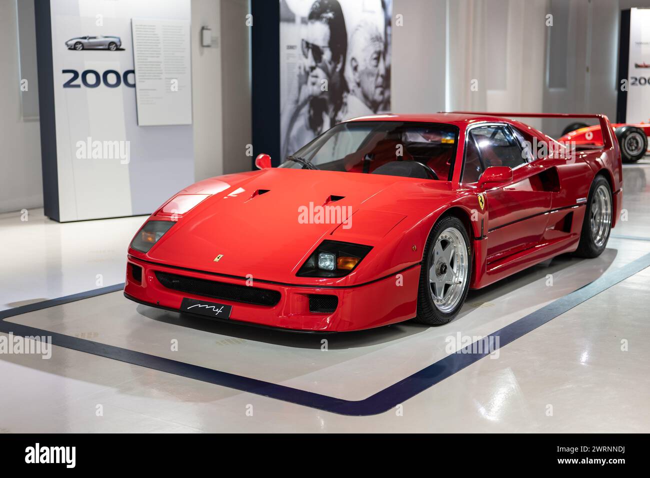 MODENA, ITALY - APRIL 21, 2022: Ferrari F40 supercar in Enzo Ferrari ...