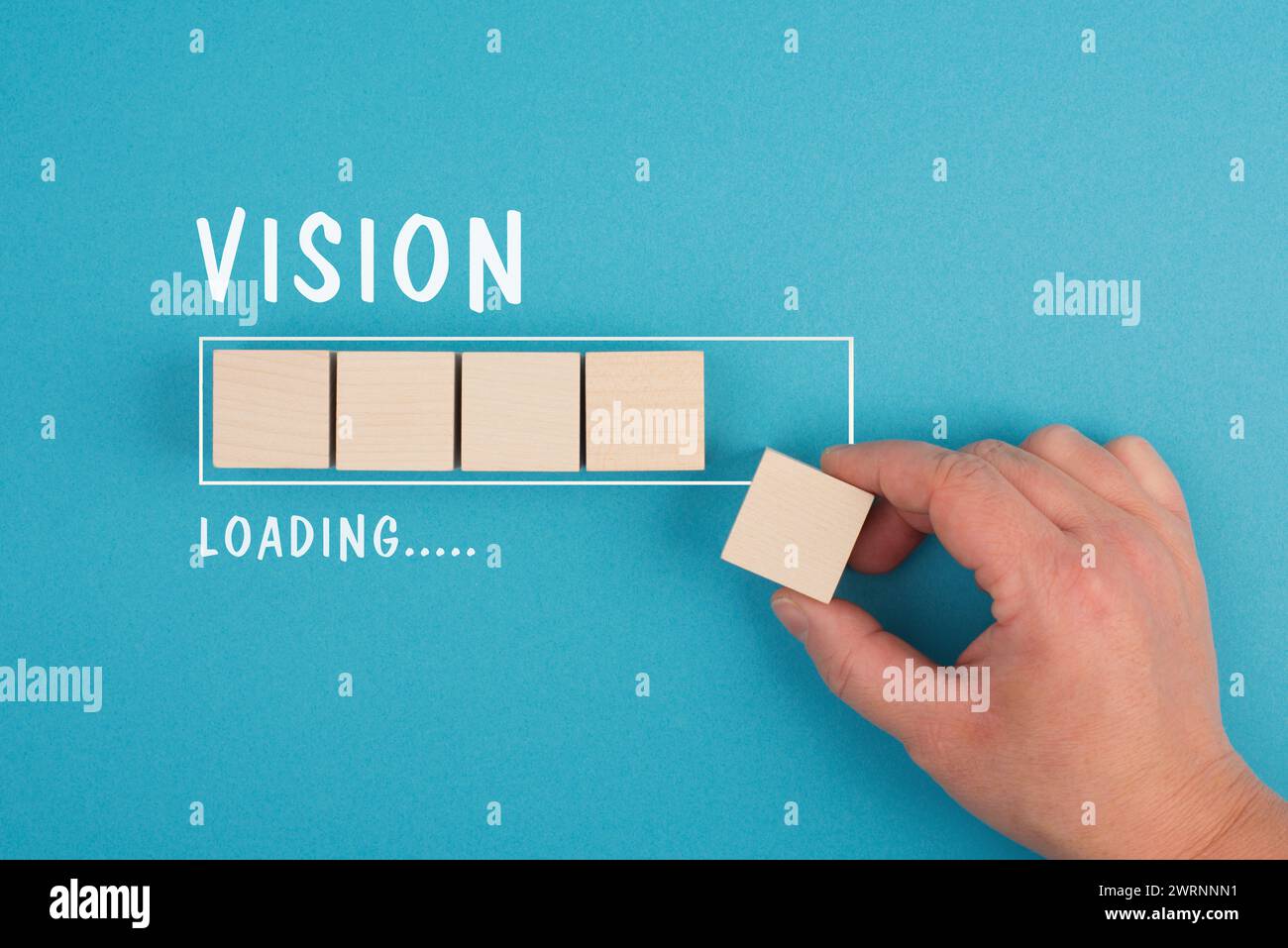 Vision loading, progress bar, personal development, planning the future ...