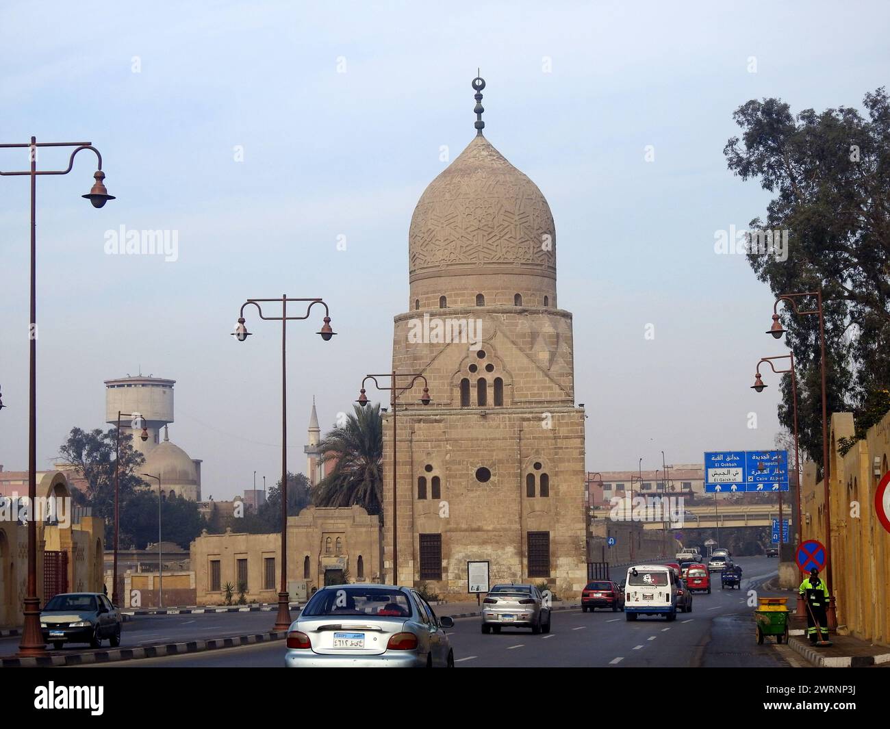 Cairo, Egypt, January 7 2023: Old Cairo area, roads, vehicles, old ...