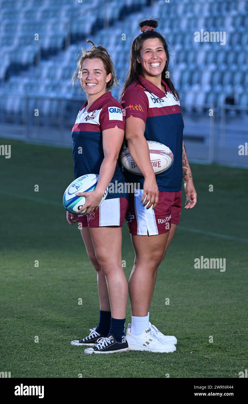 Brisbane, Australia. 13th Mar, 2024. Lori Cramer (left) and American ...