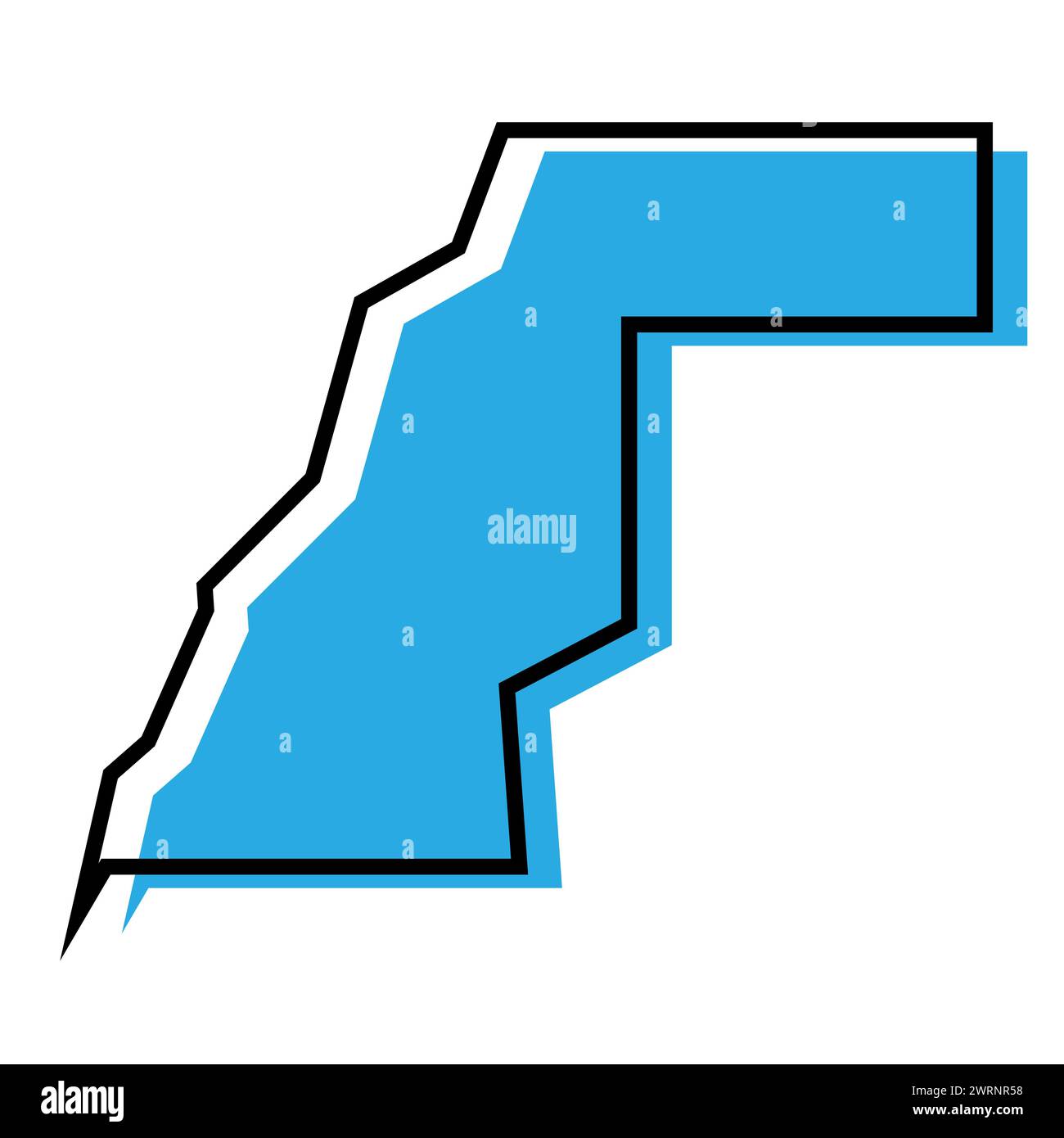 Blank western sahara map hi-res stock photography and images - Alamy