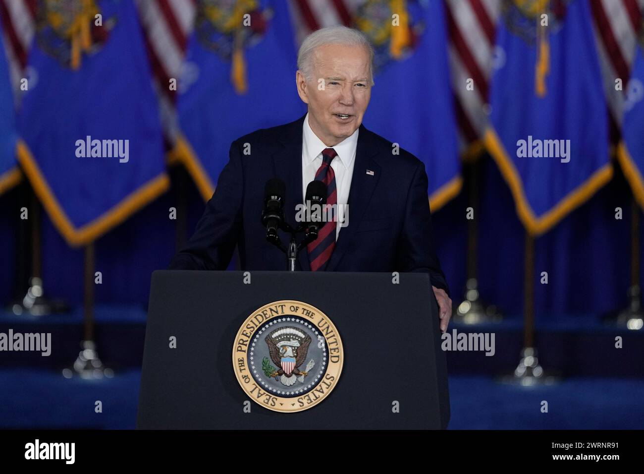 President Joe Biden speaks at the Pieper-Hillside Boys & Girls Club ...