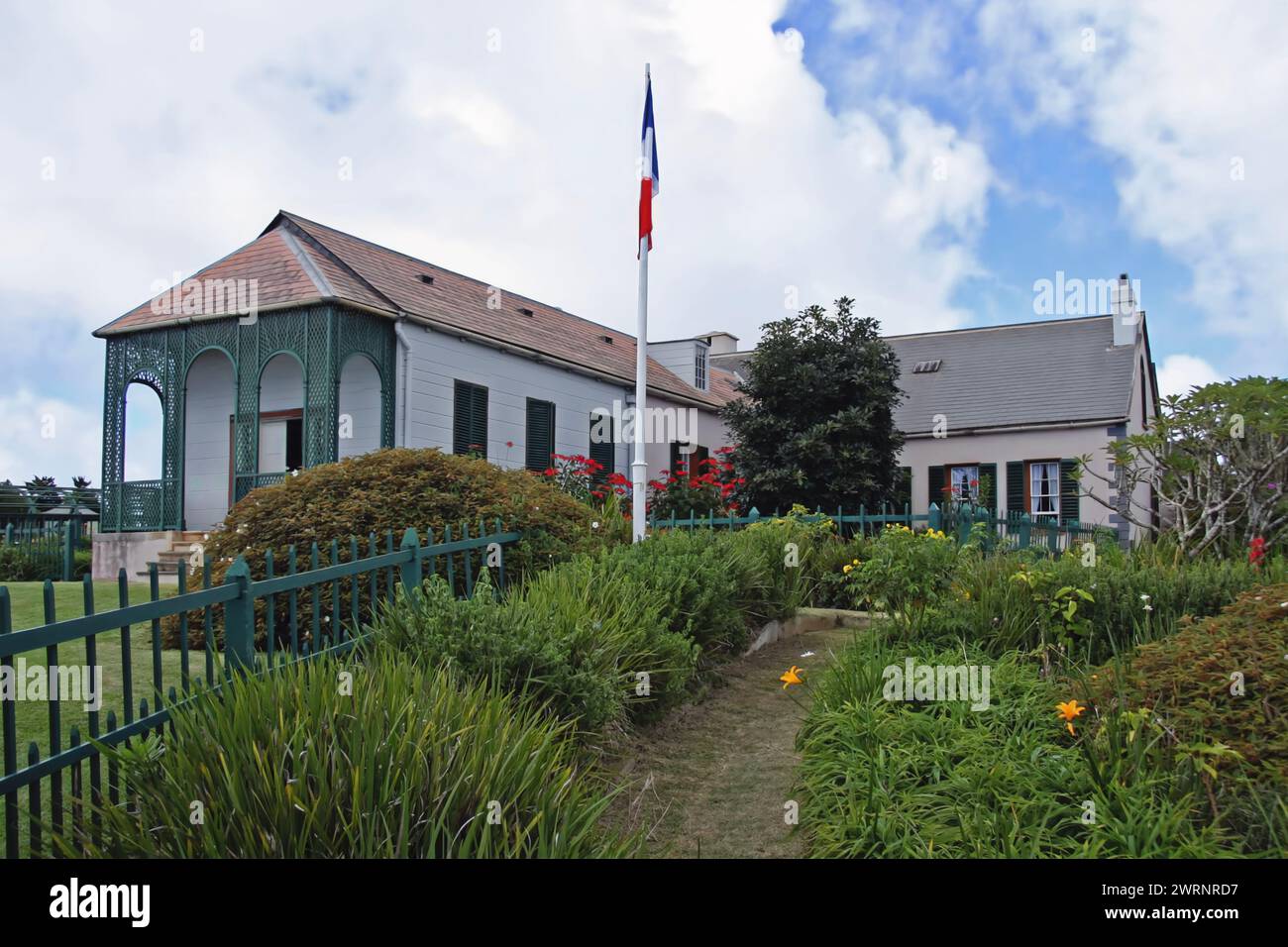 Longwood House St Helena final exile of Napoleon Bonaparte Stock Photo ...