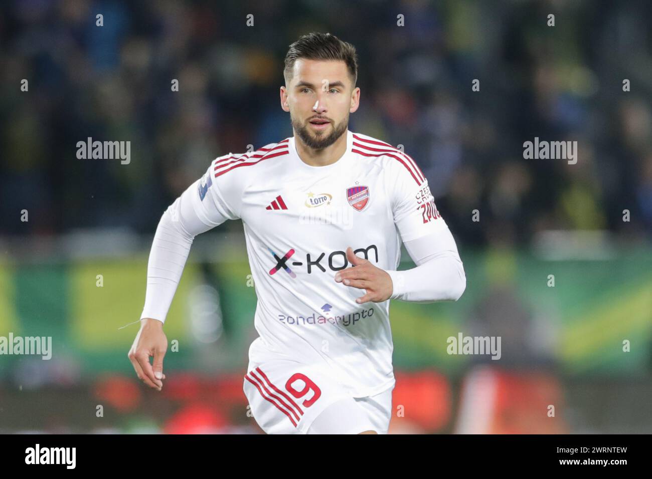 Lukasz Zwolinski of Rakow Czestochowa seen in action during Polish PKO ...
