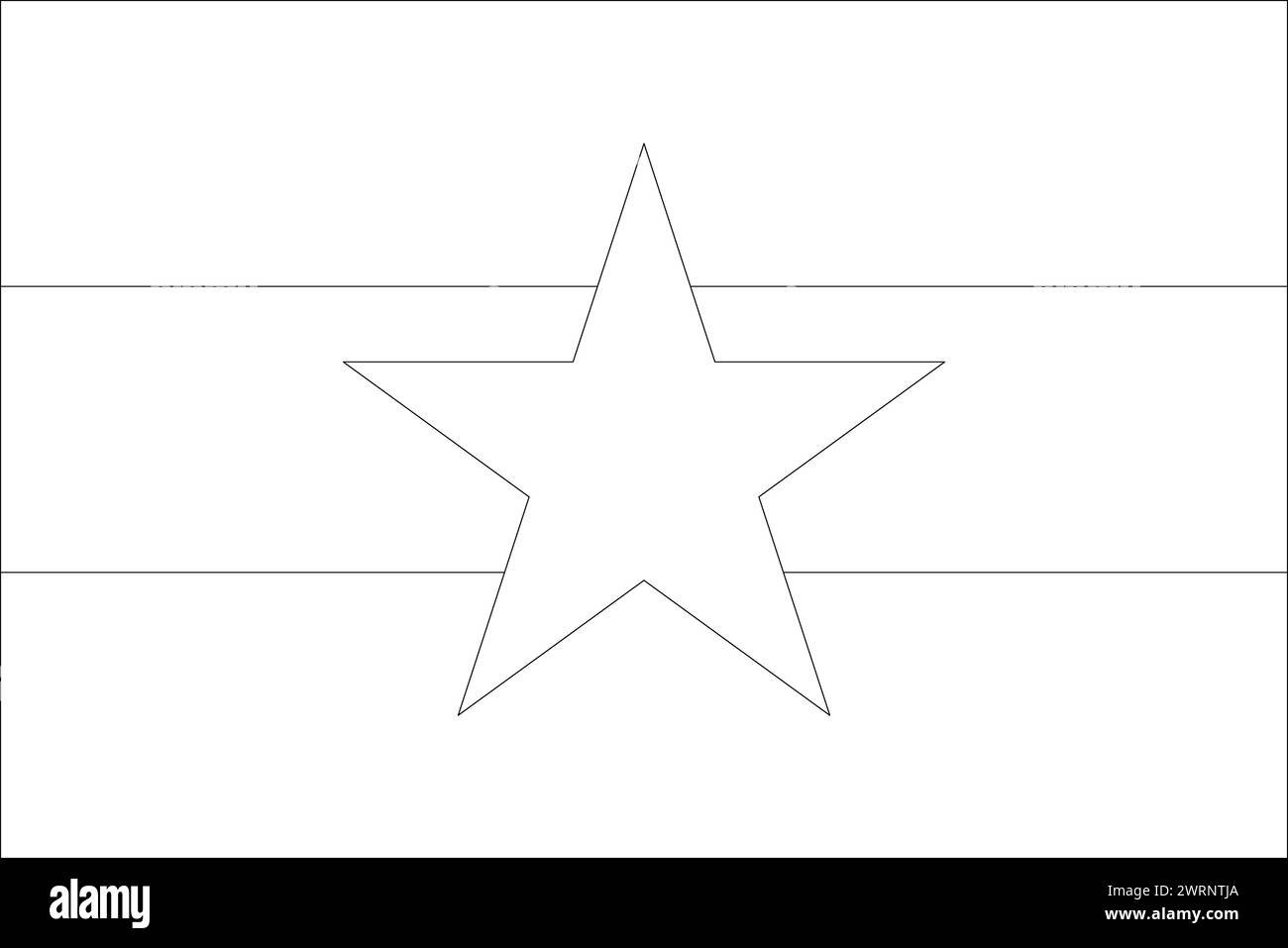 Myanmar flag - thin black vector outline wireframe isolated on white ...