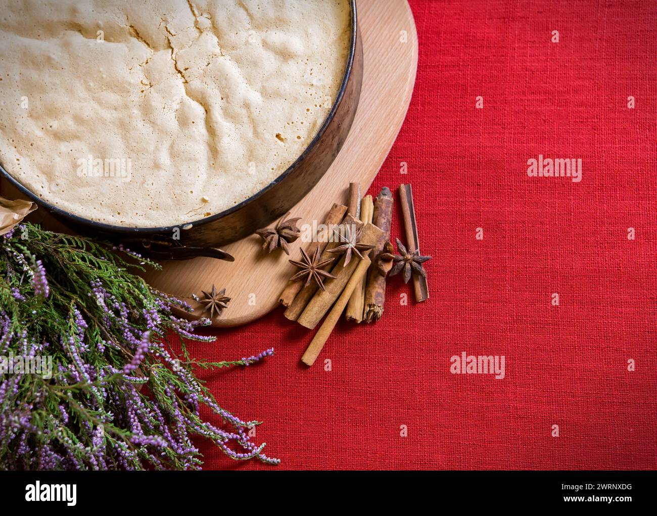homemade cakes, biscuit baking. static frame, preparation for the ...