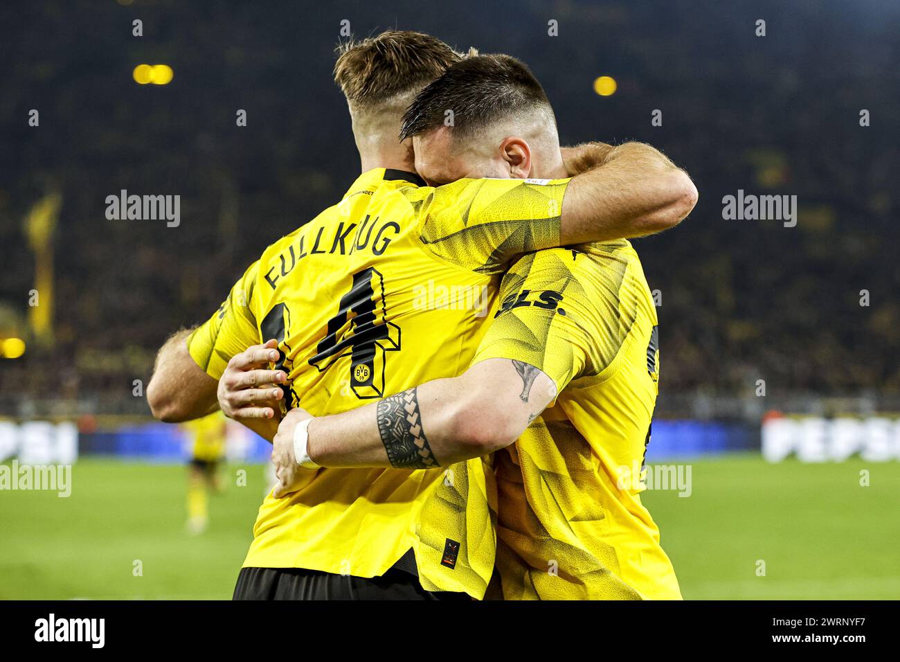 DORTMUND - Niclas Fullkrug of Borussia Dortmund celebrates the ...