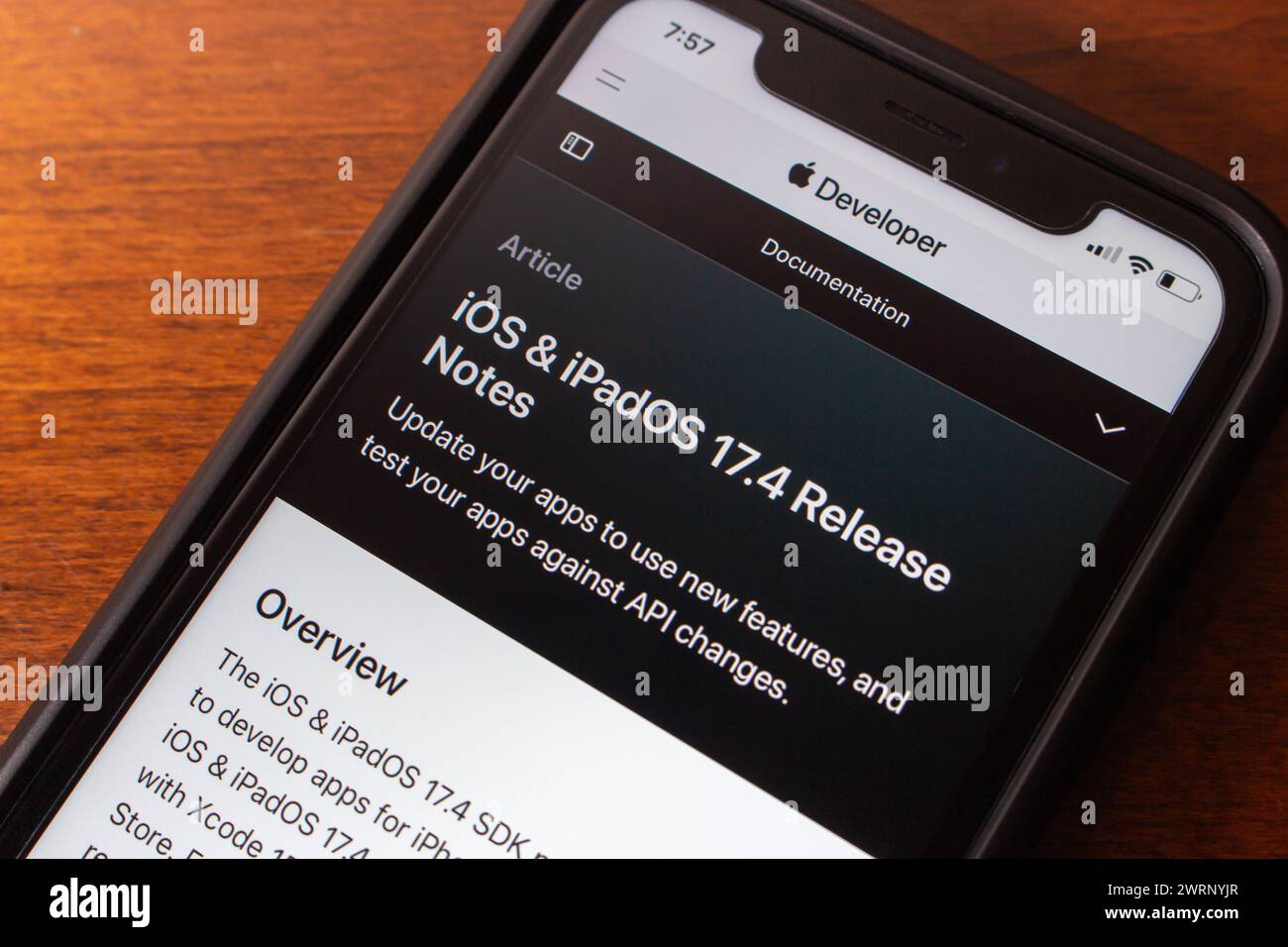 iOS & iPadOS 17.4 Release Notes seen in iPhone. iOS 17.4 introduces ...