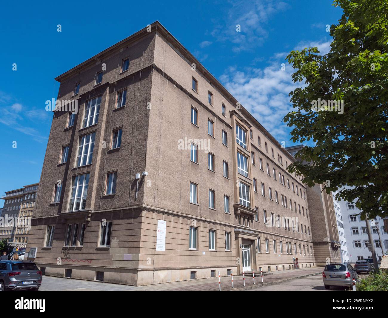 General view of the exterior of the Stasi Museum in Berlin, Germany ...