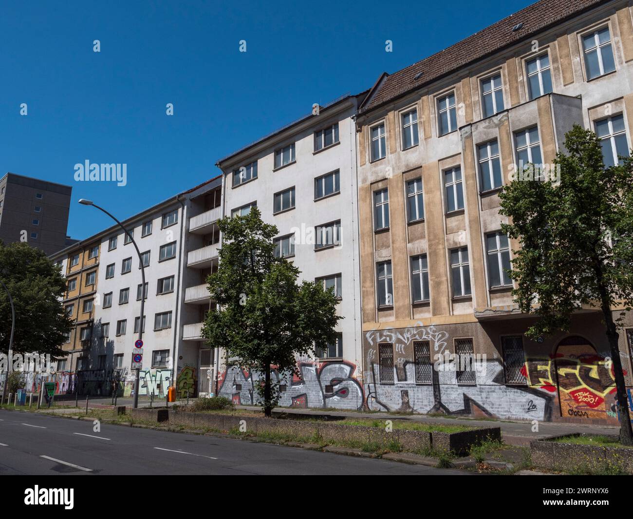 General view of the exterior of the Stasi Museum in Berlin, Germany ...