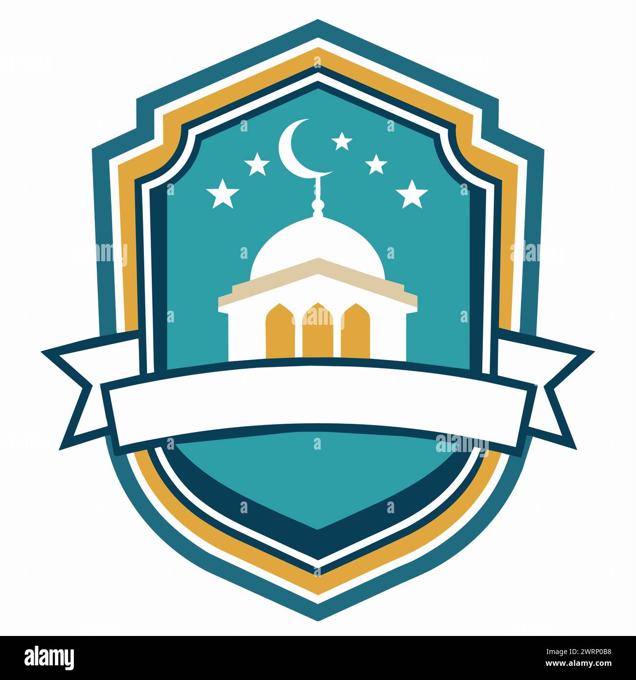 Intricate, symmetrical vector motif inspired by Islamic artistic ...