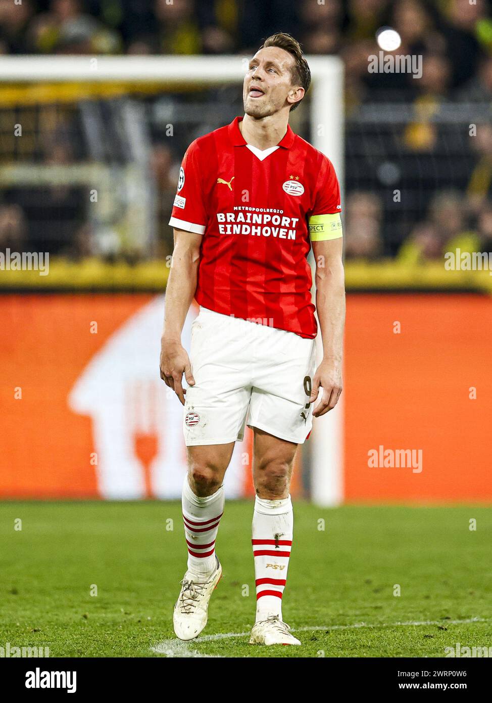 DORTMUND - Luuk de Jong of PSV Eindhoven is disappointed with the 2-0 ...